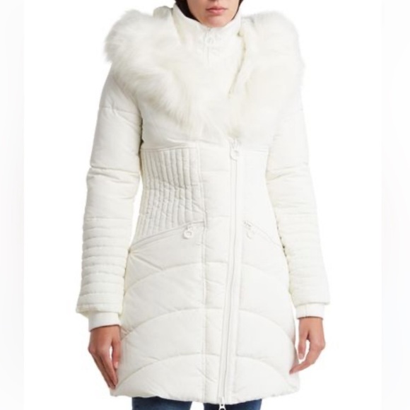 Noize | Jackets & Coats | Noize Gigi Vegan Faux Fur Trimquilted Parka ...